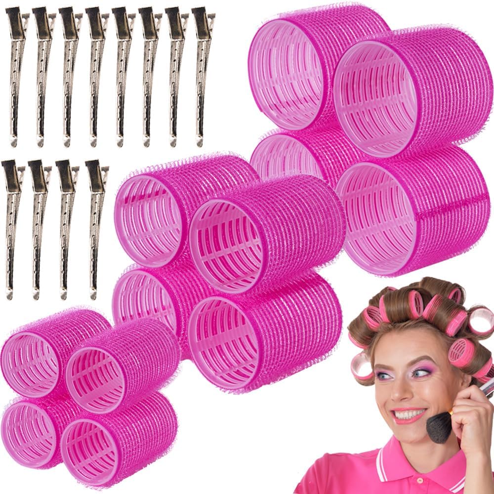 Amazon.com : Selizo Hair Roller 28 Pcs Set, Includes 16Pcs Self-Grip ...