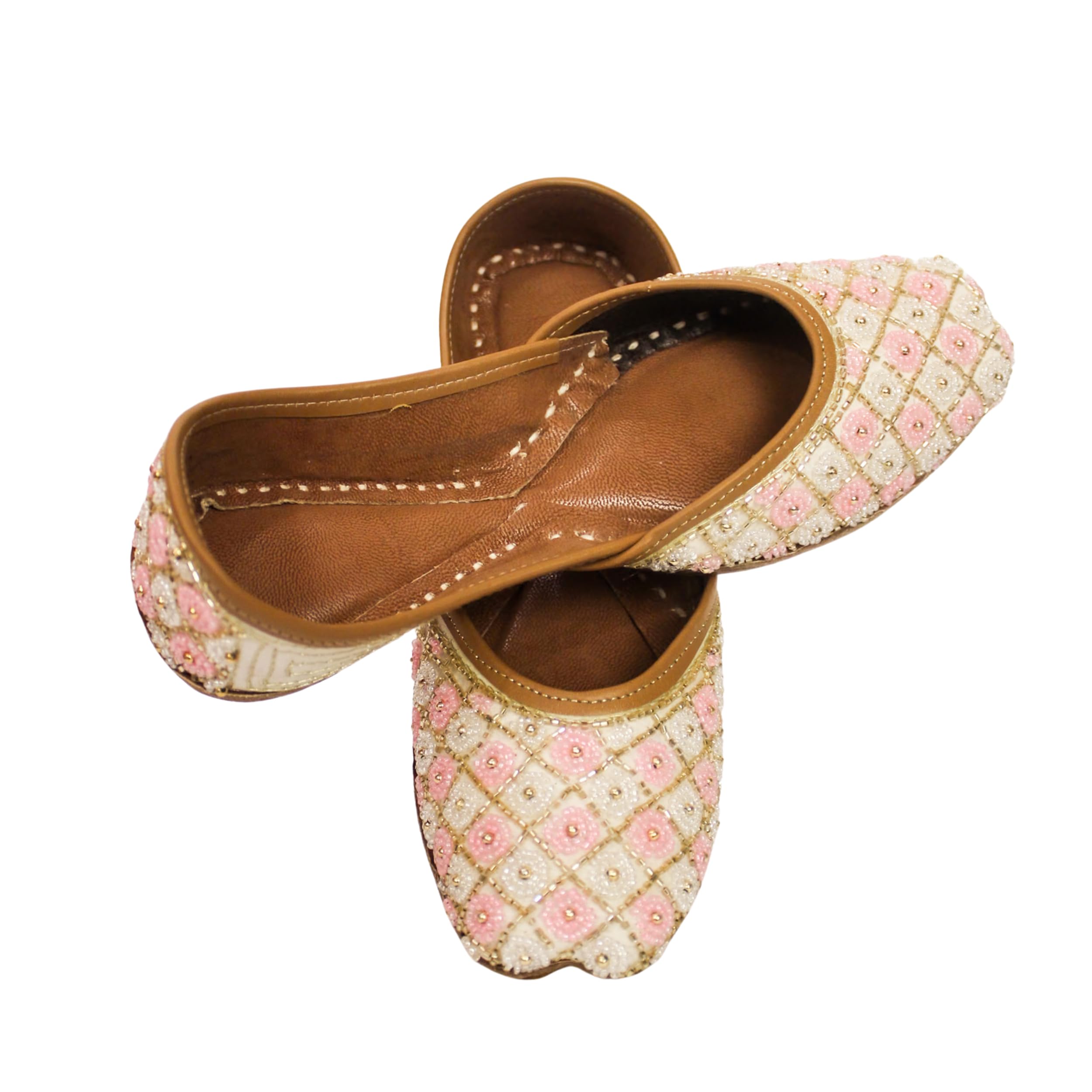 TRADSEW Mosaic: Beadwork Jutti | Punjabi Jutti for Women | Rajasthani ...