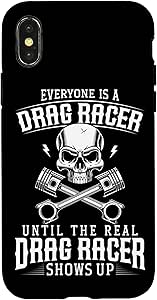 Amazon.com: iPhone X/XS Drag Racing Race Car Vintage Everyone Is A Drag ...