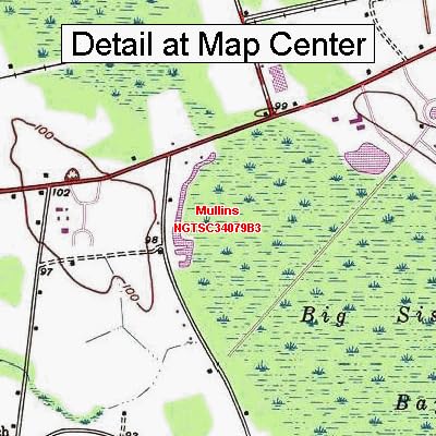 Amazon.com: USGS Topographic Quadrangle Map - Mullins, South Carolina ...