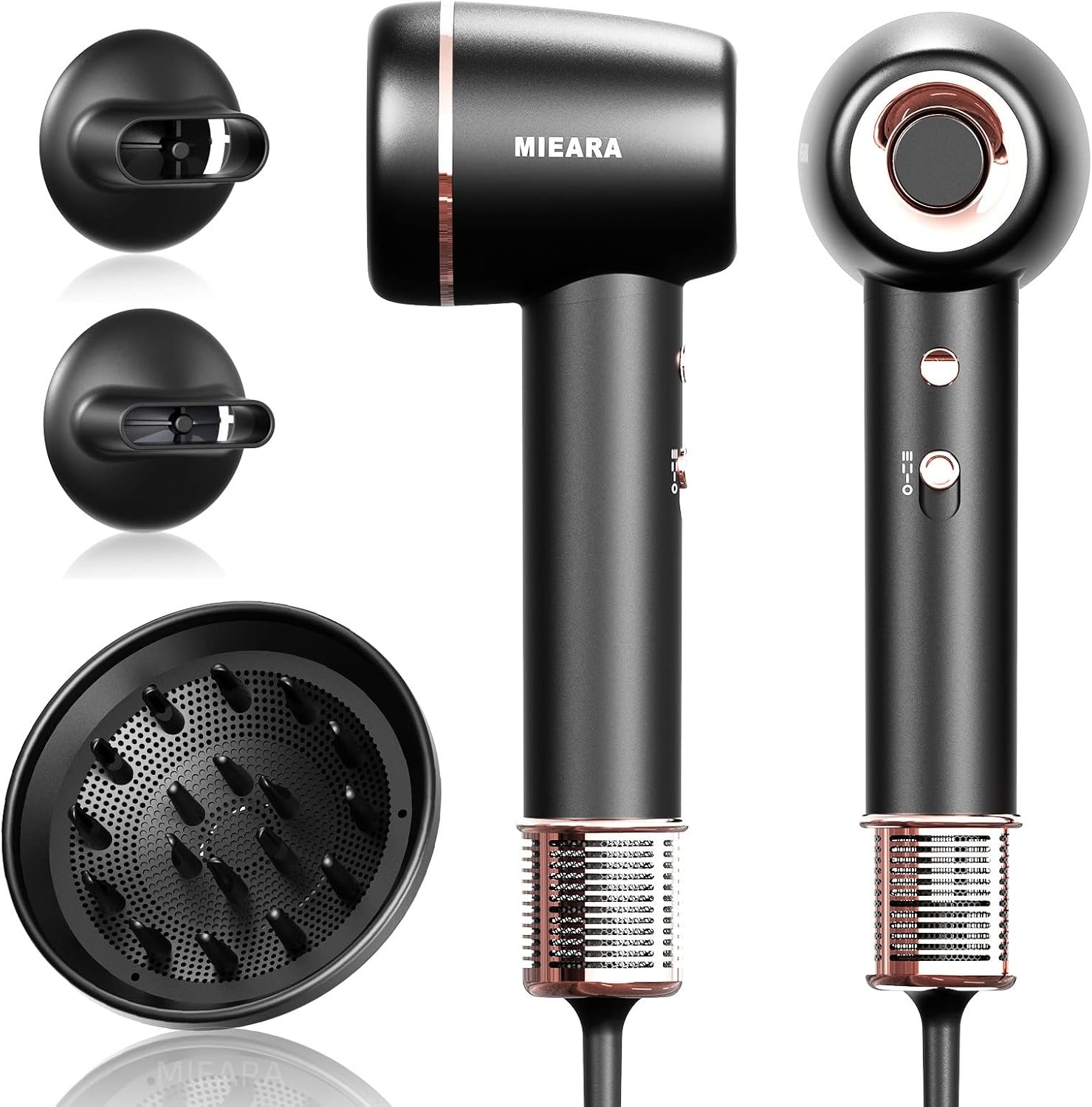 Hair Dryer - 110,000 RPM High-Speed Motor Hairdryer, 200M Ionic Blow ...