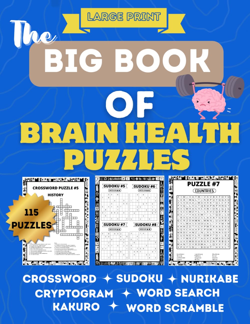 THE BIG BOOK OF BRAIN HEALTH PUZZLES: A COLLECTION OF CROSSWORD-PUZZLE , SUDOKU, CRYPTOGRAM ...
