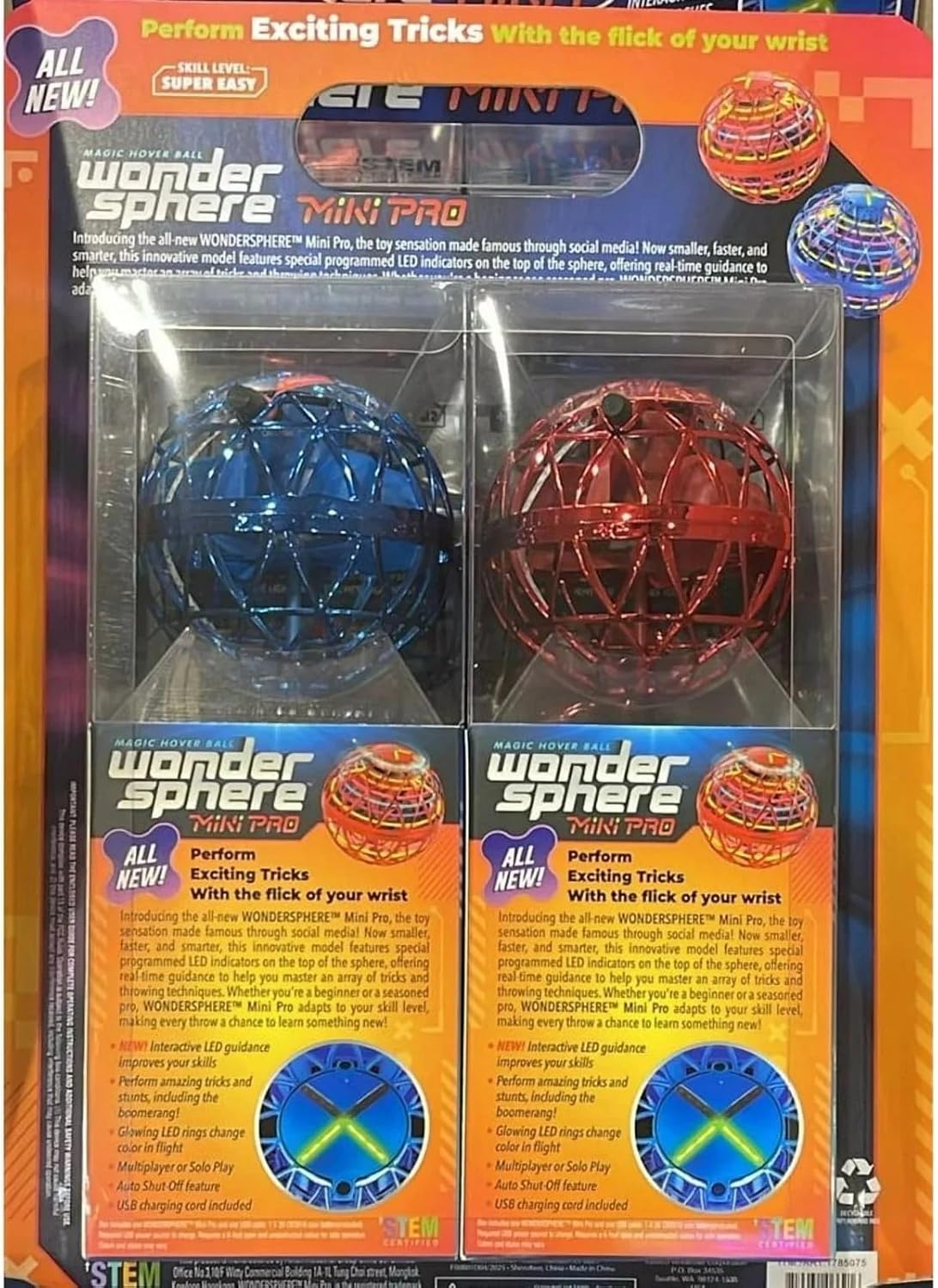 Amazon.com: Wonder Sphere Magic Hover Ball - 2 Pack : Toys & Games
