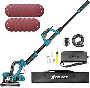 XDOVET Drywall Sander, Popcorn Ceiling Removal Tool, 800W Electric Wall ...