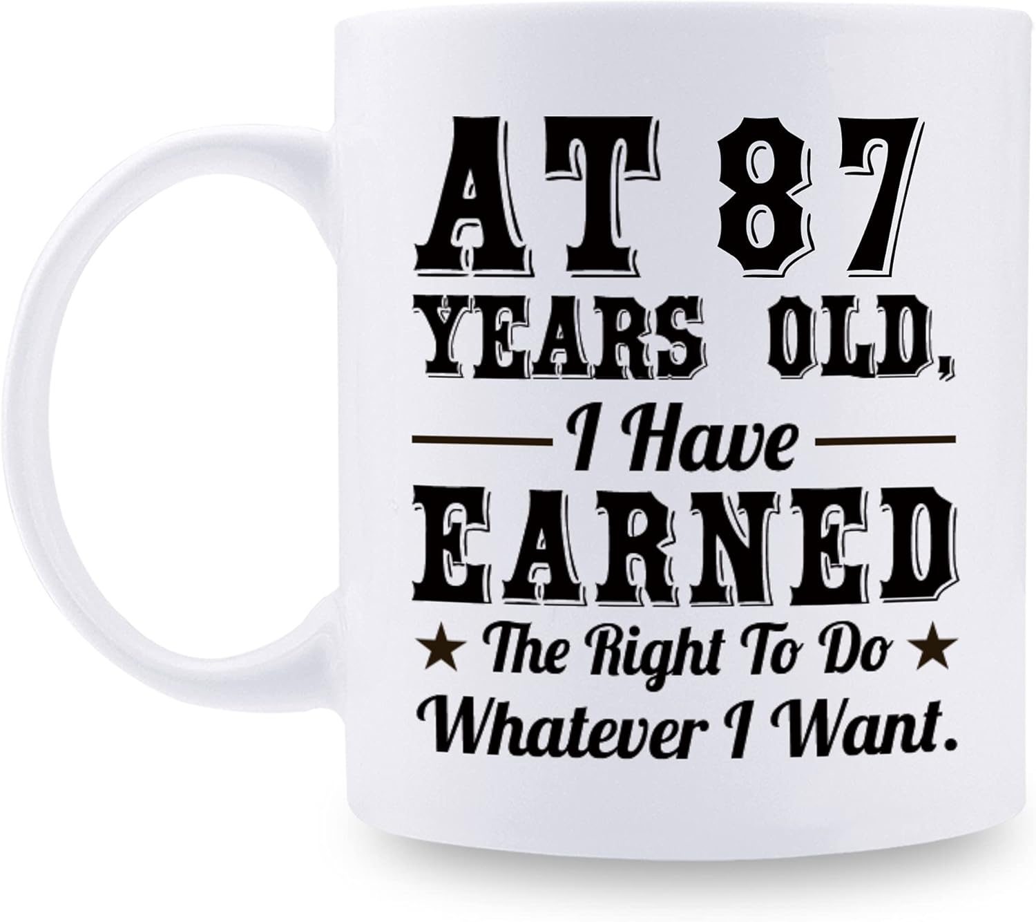 Amazon.com: 87th Birthday Gifts for Men Women - AT 87 Years Old I Have ...