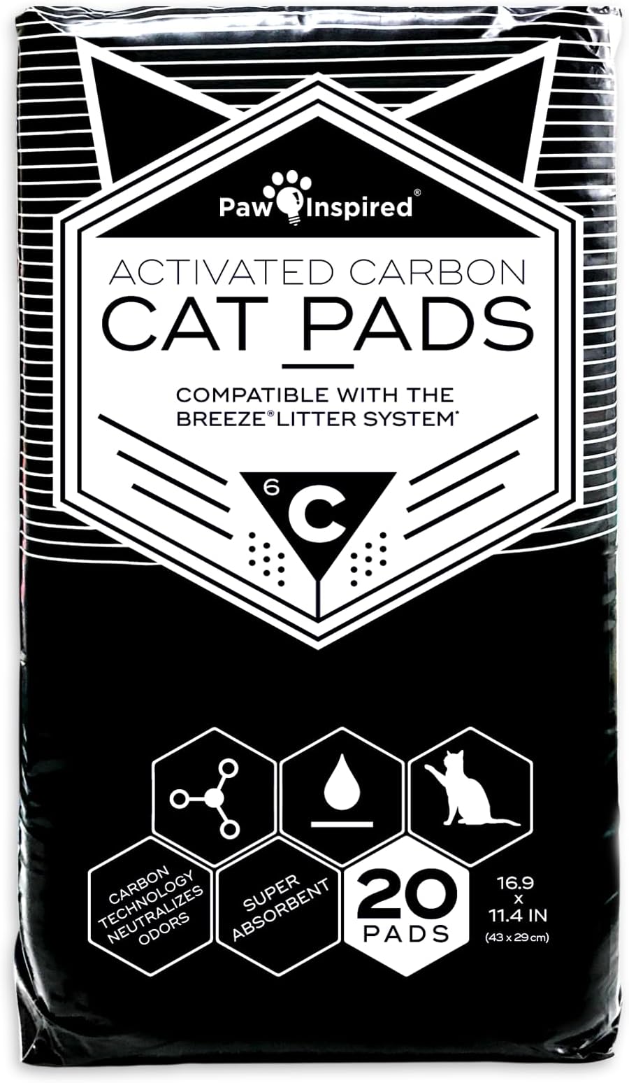 Amazon.com : COCOYO Cat Litter Pad Refills for Litter Box, 17.7x11.8 ...