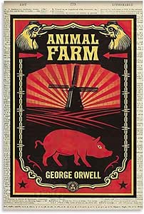Amazon.com: Book Cover Poster Literary Poster Canvas Wall Art Animal ...