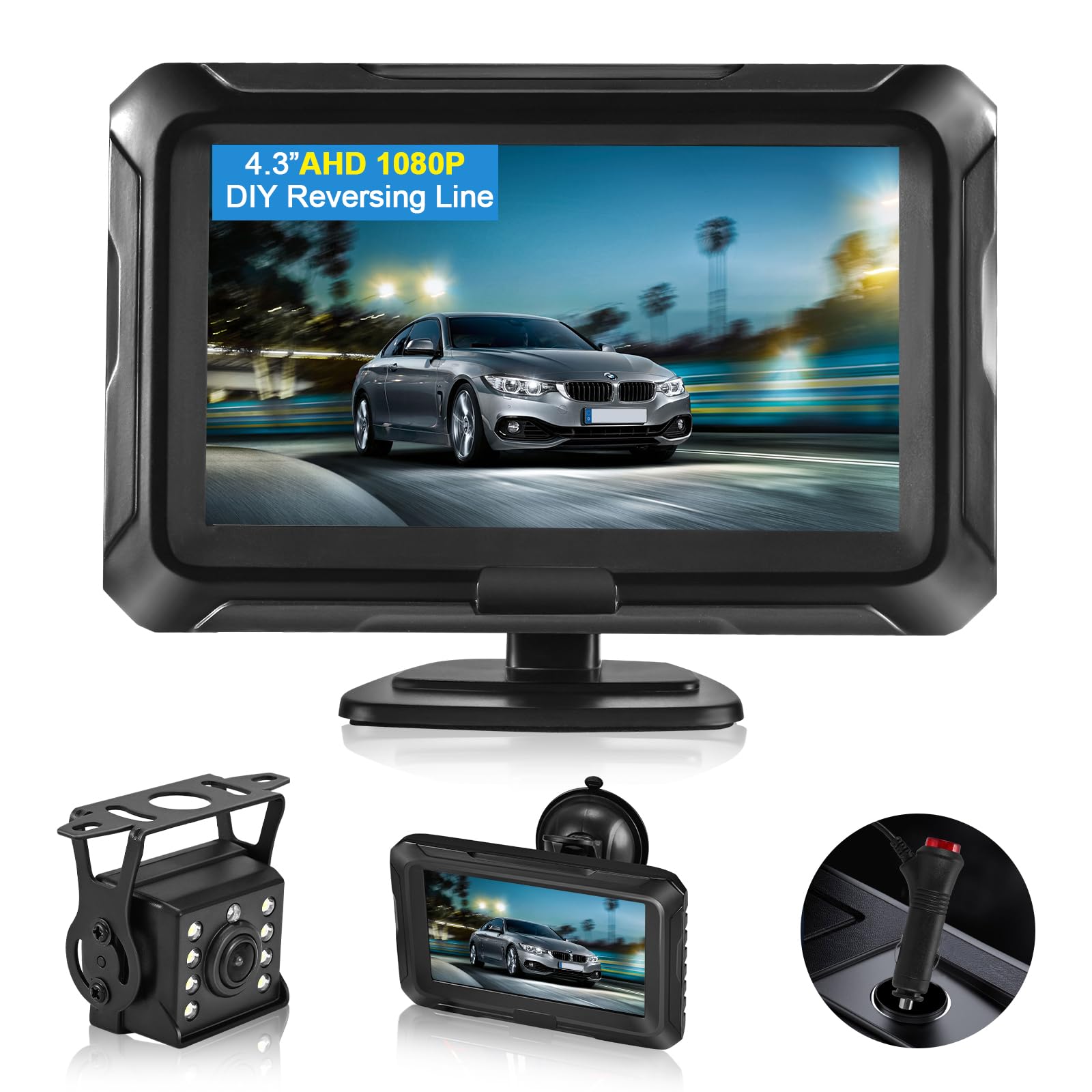 Reversing Camera Kit 1080P AHD Reverse Camera Car Rear View Camera with ...
