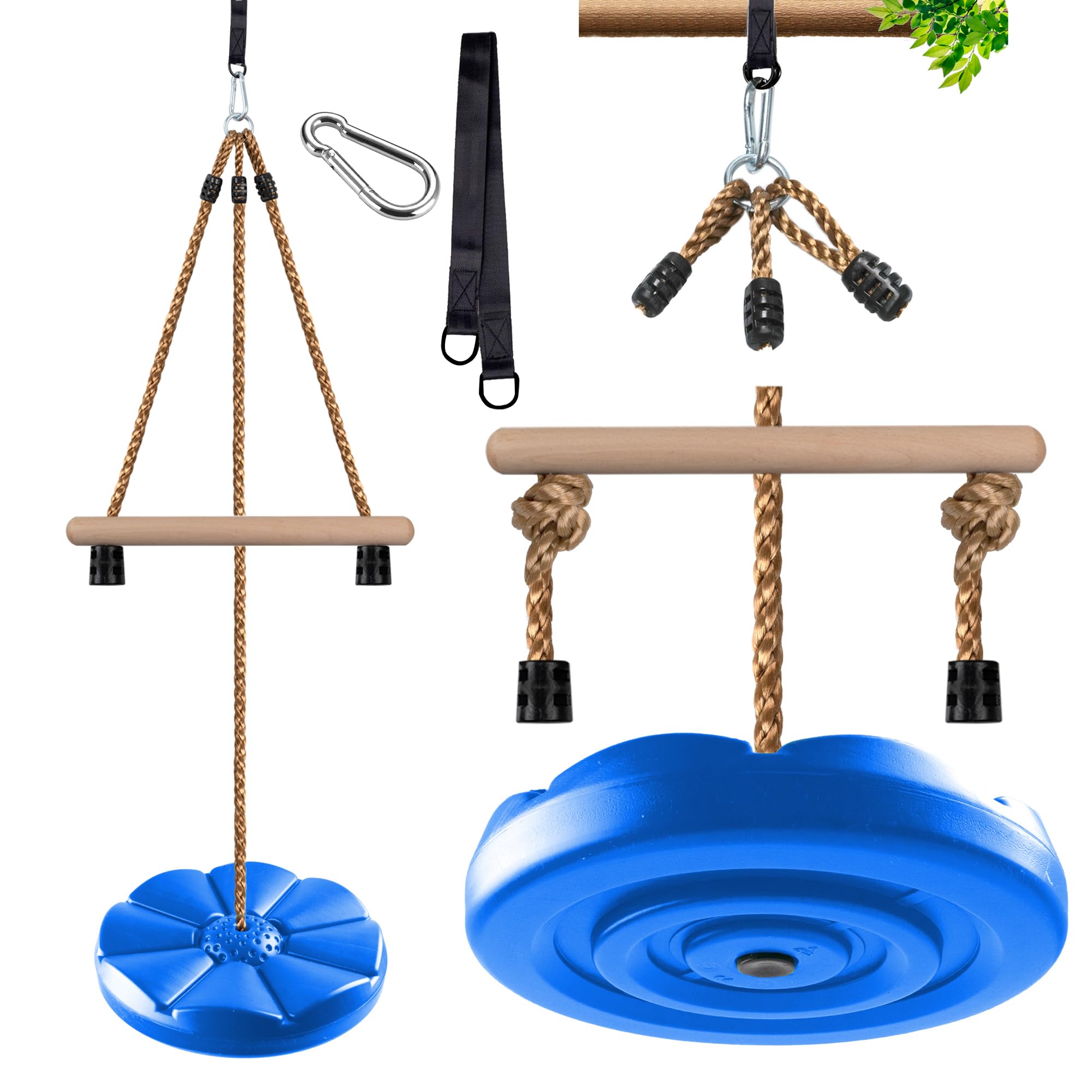 Amazon.com: KINSPORY Disc Swing for Kids, Swing Set Accessories, 7FT ...