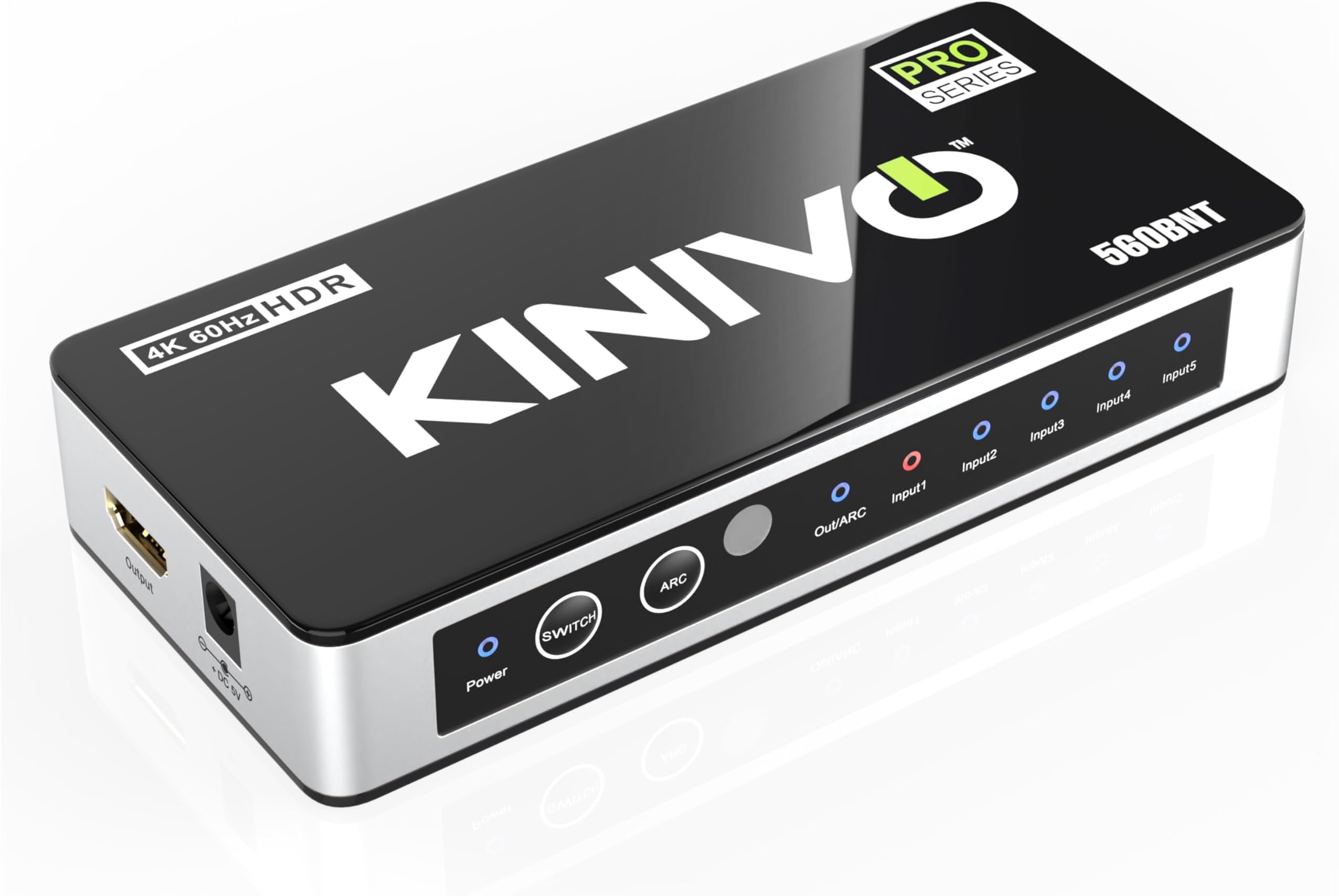 Amazon.com: Kinivo HDMI Switch with Audio Extractor 560BNT (5 in 1 Out ...