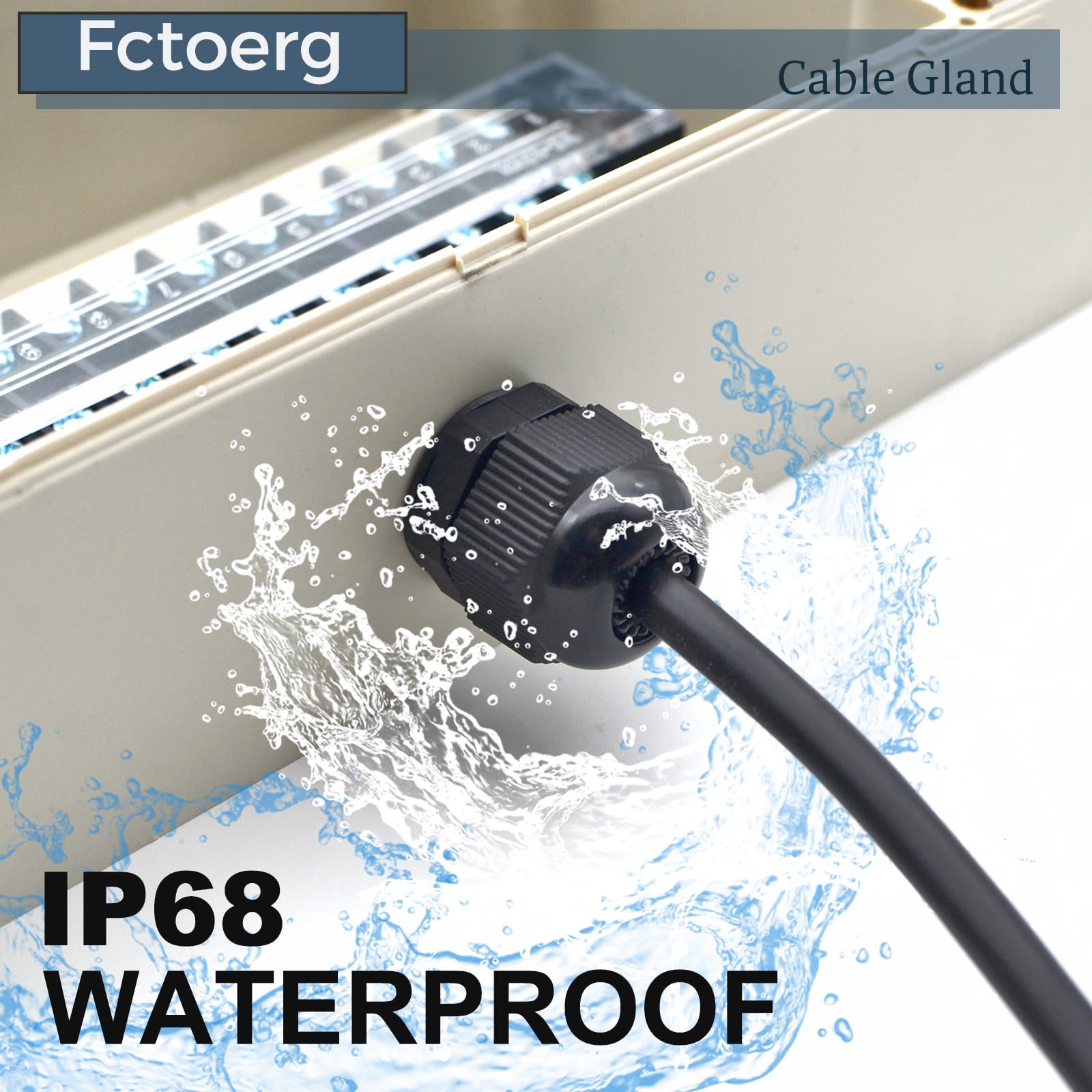 Snapklik.com : Fctoerg Waterproof Cable Glands, Nylon PA66, IP68 ...