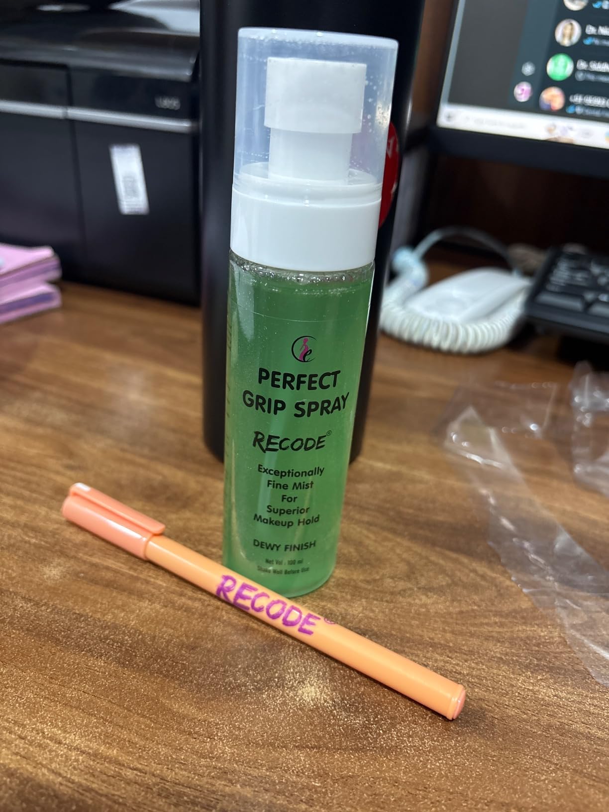 Buy Recode Perfect Grip Spray Makeup Fixer 100 Ml|Dewy Finish|Vitamin E ...