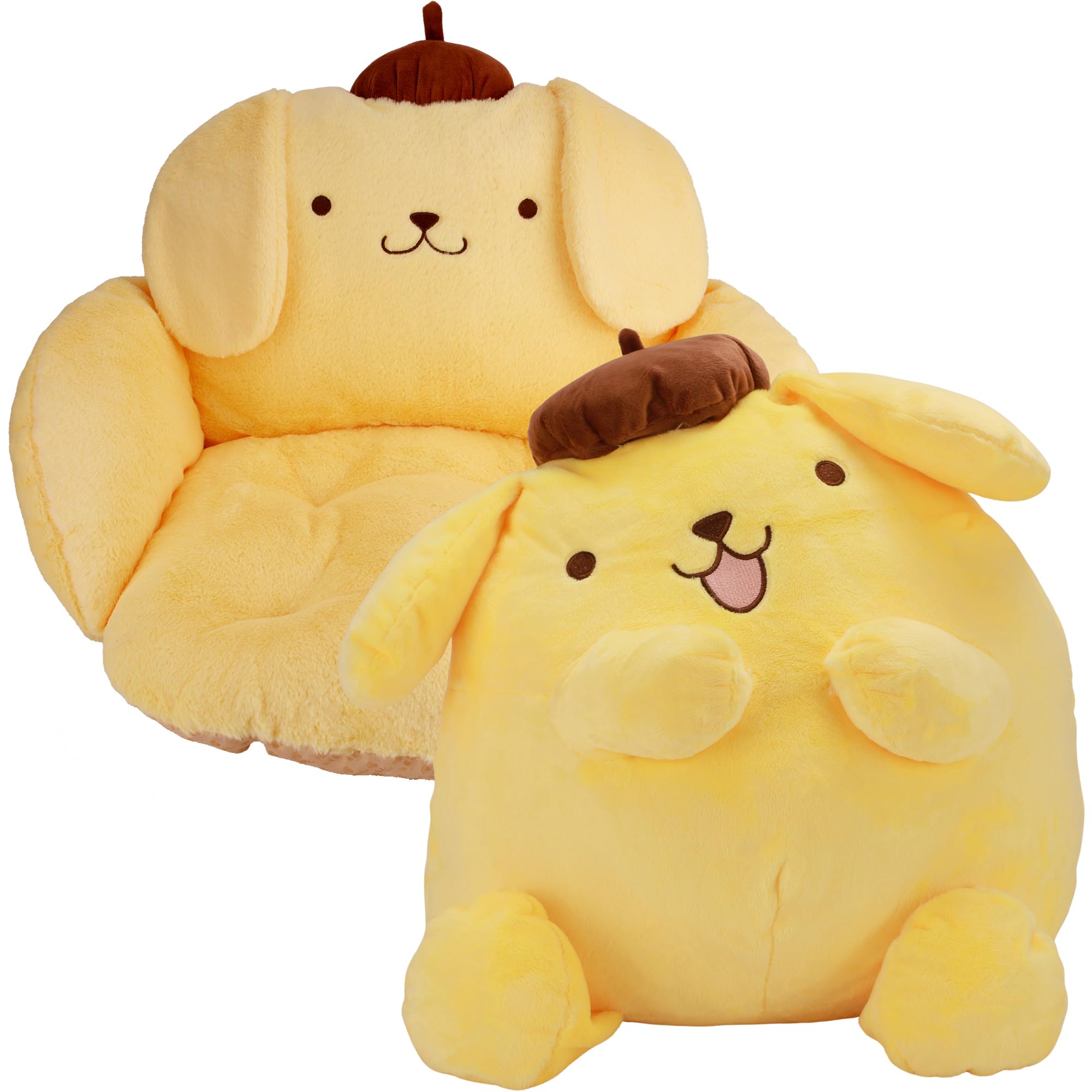Amazon.com: Juju Pompompurin Plush (20 in) & Pompompurin Cushion Bundle ...