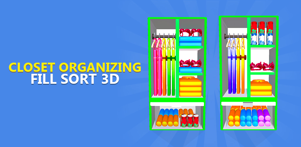 Closet Cabinets Organizing! Manage&Filling Sort Master 3D - Wardrobe ...