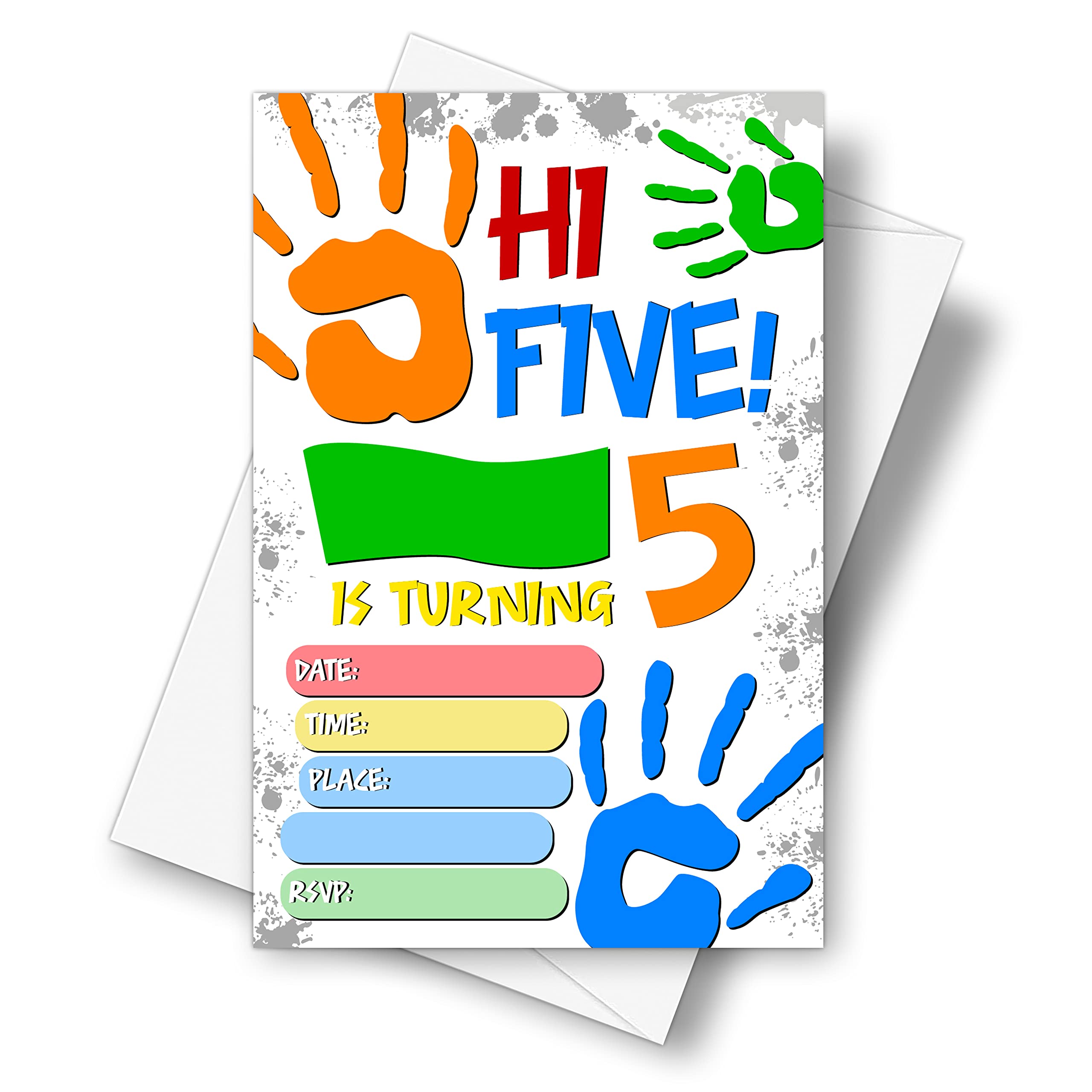 Turning 5 Birthday Invitation