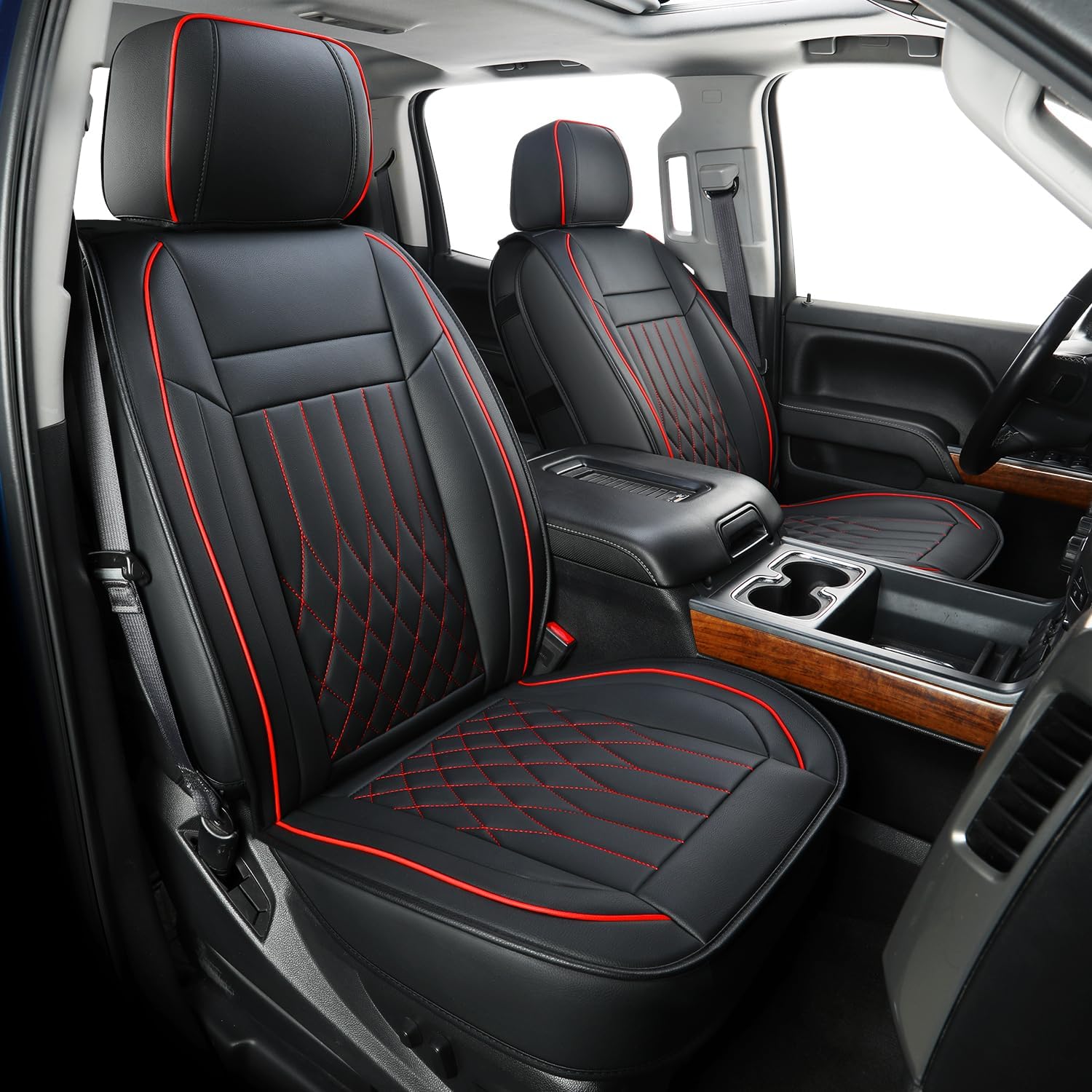 Amazon.com: Covertopia Silverado Faux Leather Seat Covers, Fit for 2019 ...