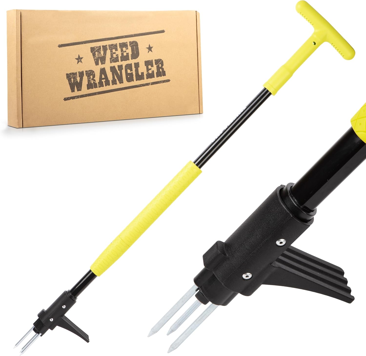 Amazon.com : Weed Wrangler Weed Puller Tool - 39" Heavy-Duty Stand Up ...