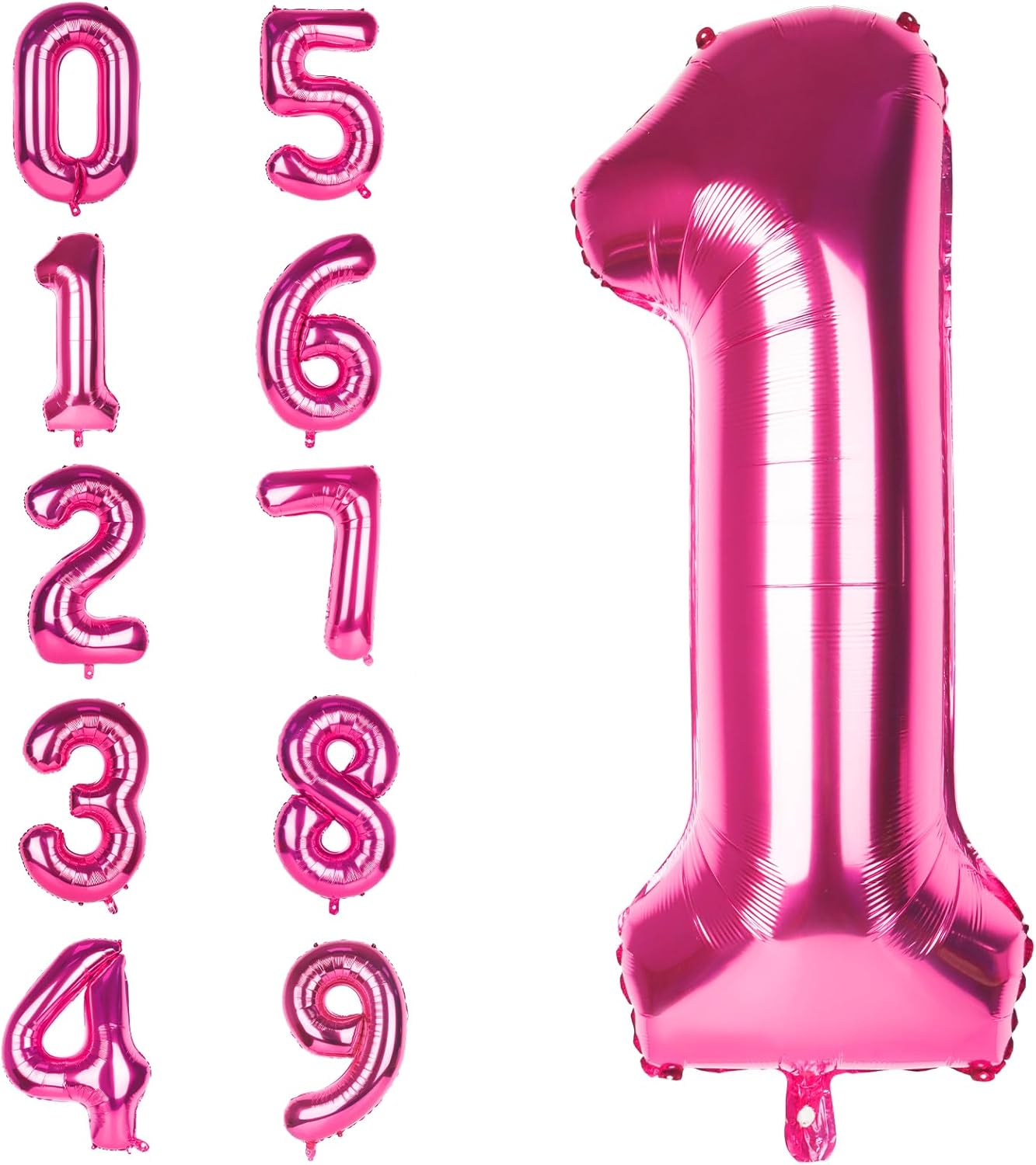 Amazon.com: Number 1 Balloons 40 Inch Large Helium Foil Mylar Balloons ...
