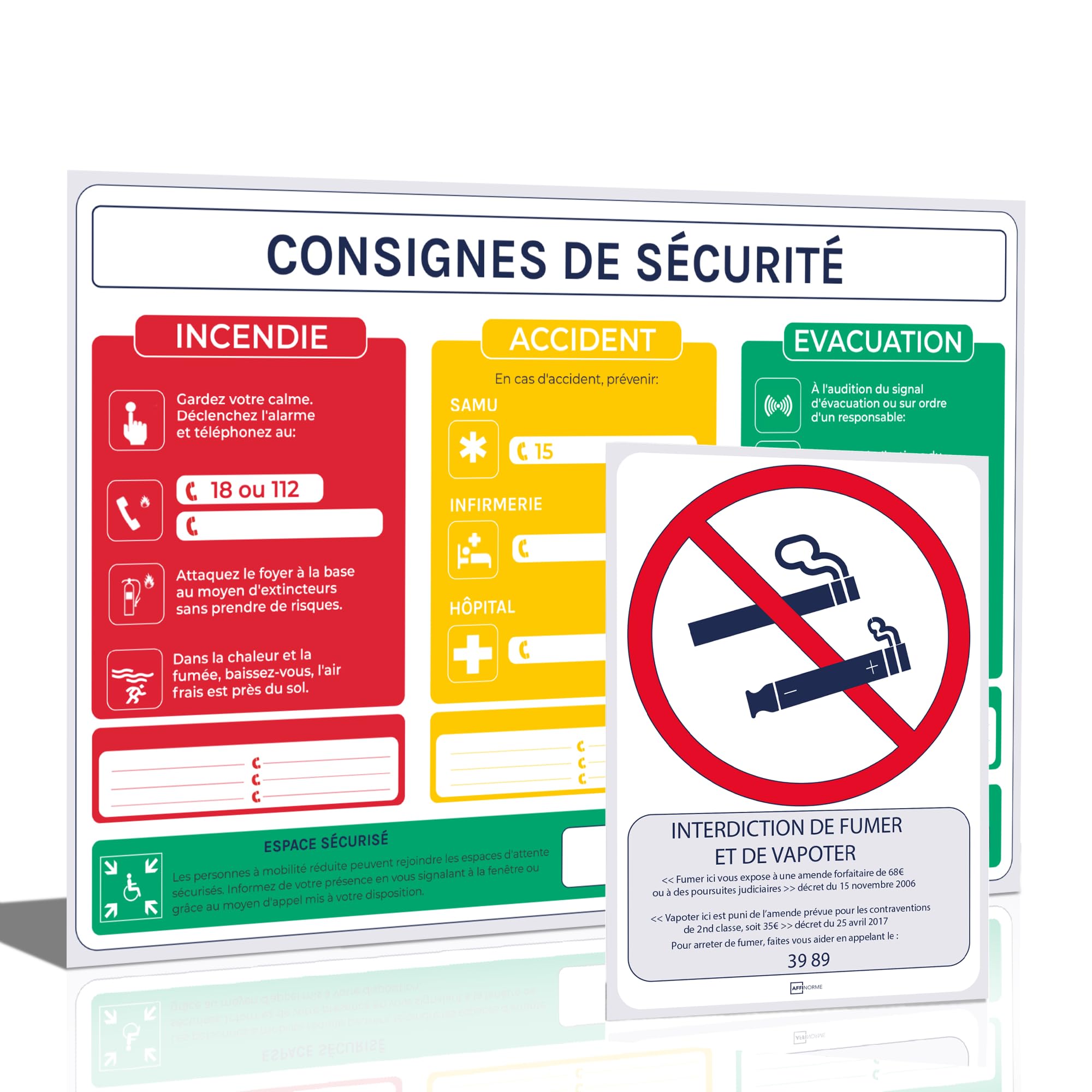 Affiche De Sécurité Incendie