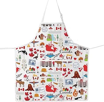 Amazon.com: JNIAP Canada Cooking Apron Canadian Kitchen Apron Canada ...