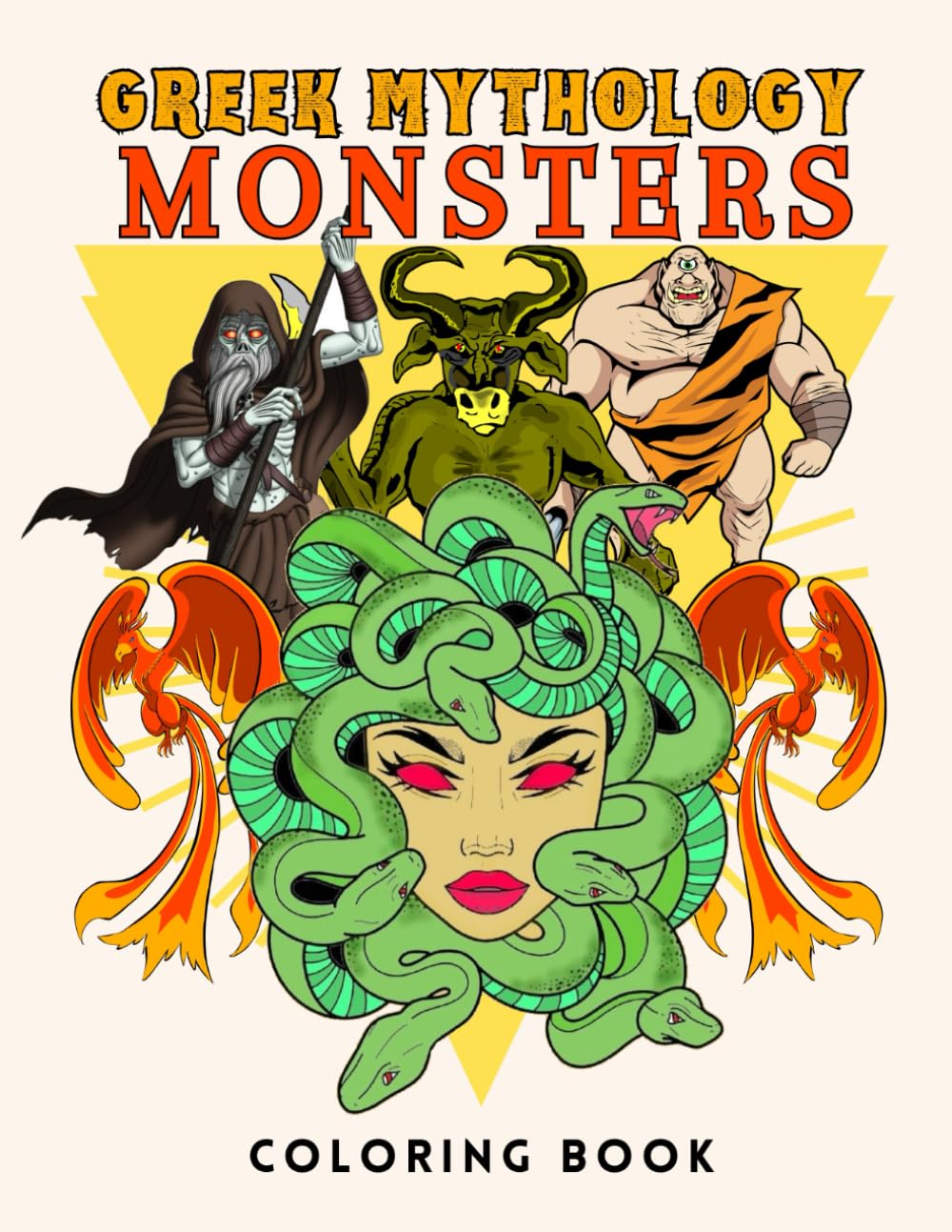 Buy Greek Mythology Monsters Coloring Book: Color the Monsters and ...