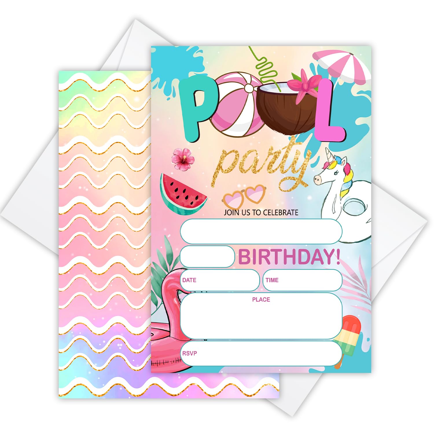 Family Pool Party Invitation