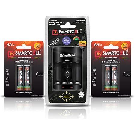 ENVIE® (ECR 11) Speedster Fast Charger for AA & AAA Rechargeable ...
