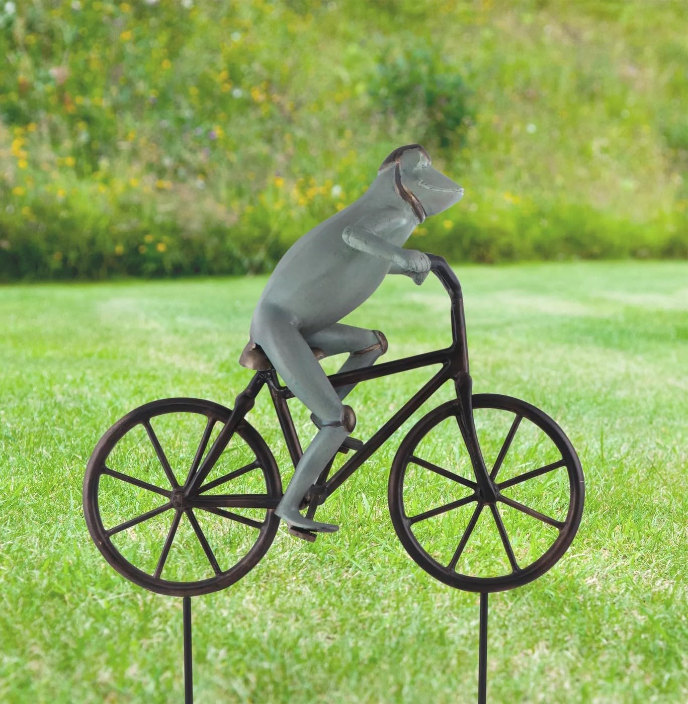 Amazon.com: SPI Home Reading Frog Family Cast Aluminum Garden Sculpture ...