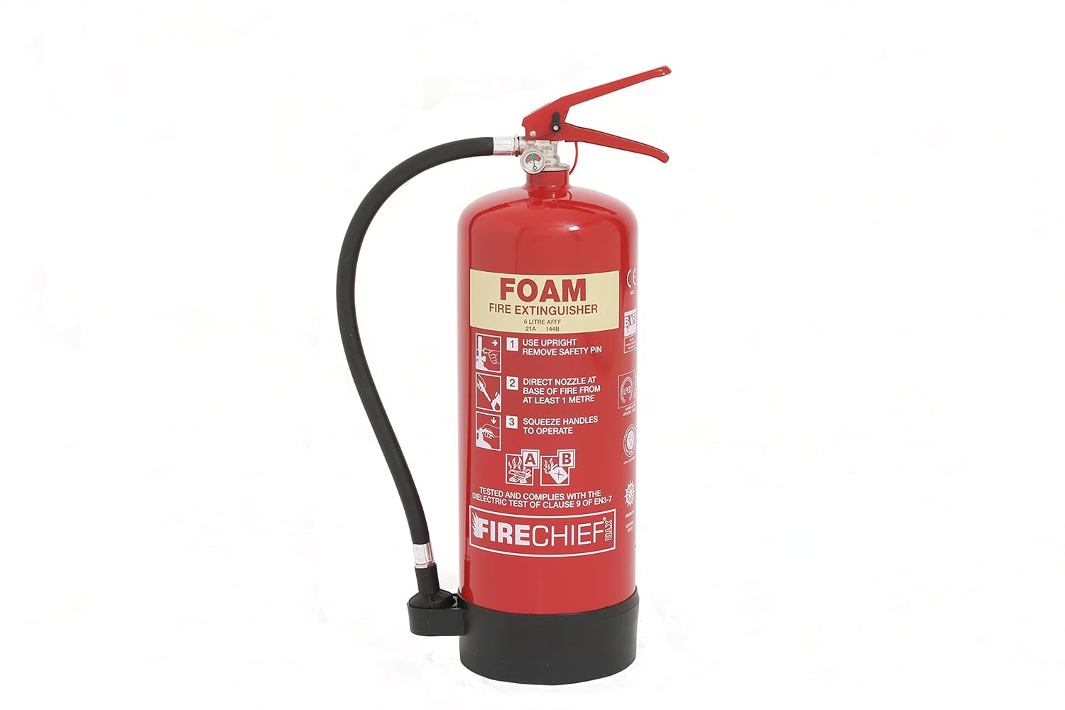 Firechief FXF6 Foam Extinguisher, XTR, 6 L, Red : Amazon.co.uk: DIY & Tools