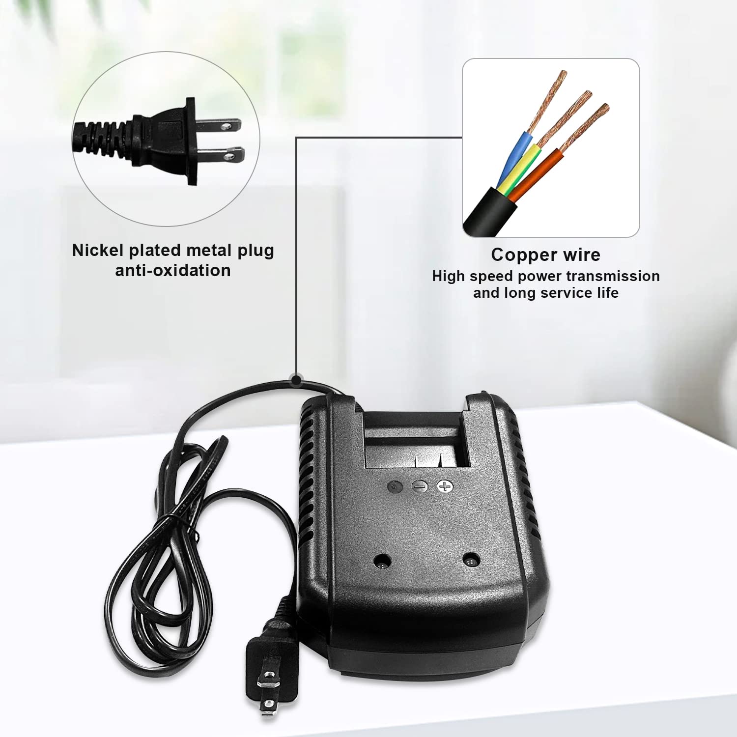 Snapklik.com : Moccdor Quick Charge Dock For Snow Joe 24V Battery And ...