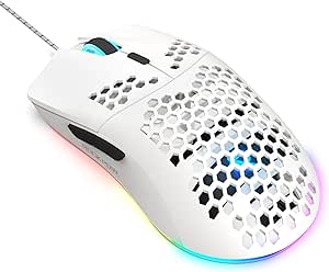 ROCK POW Honeycomb Gaming Mouse Ultralight High-Precision 8000 DPI ...