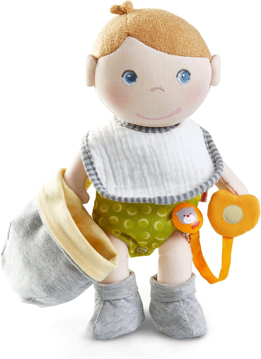 Amazon.com: HABA Soft Doll Maxime Baby Doll Accessories Set - Machine ...