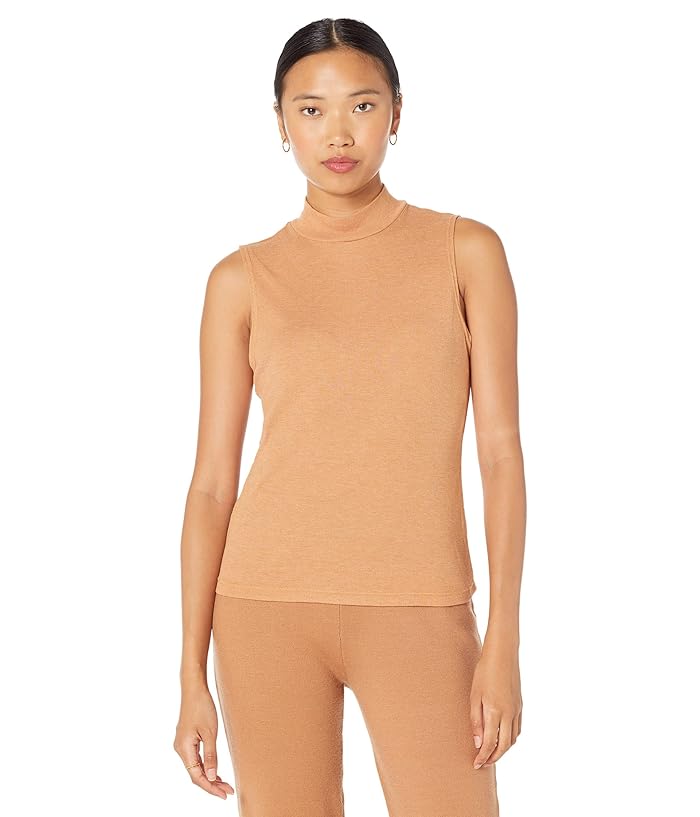 Women's MONROW Sheer Mock Neck Tank | 6pm