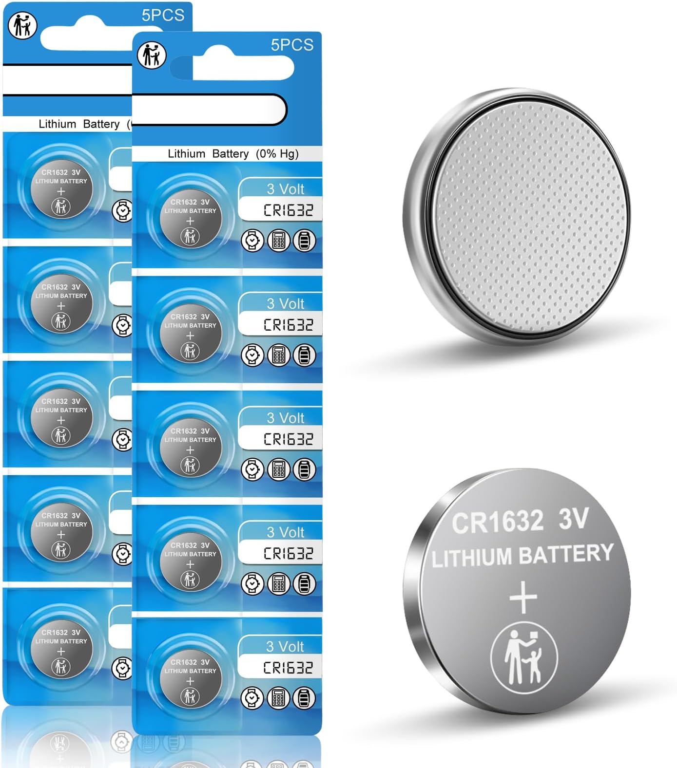 Amazon.com: PKCELL 5 Pack CR1616 3V Lithium Battery CR 1616 Battery for ...