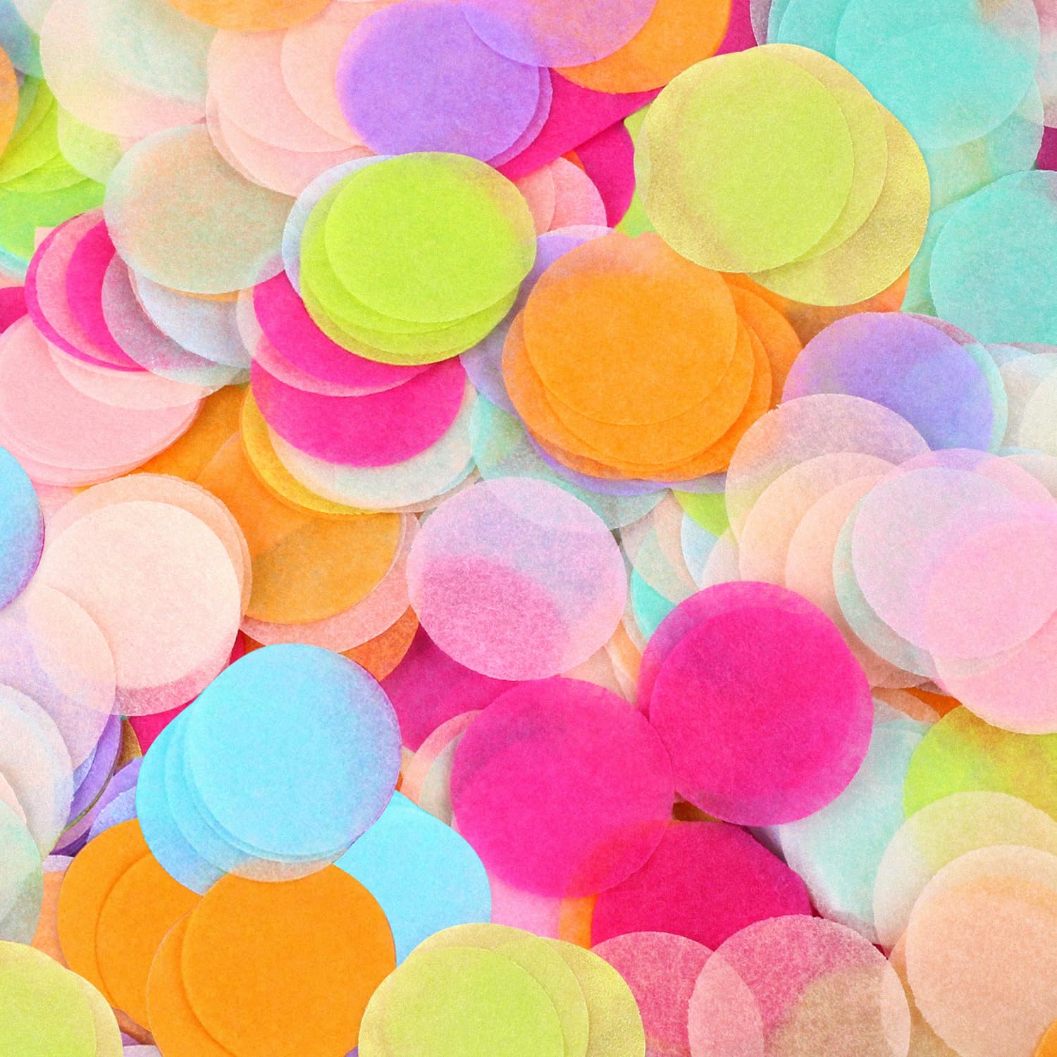 Ezydka 10000 Pieces Coloured Confetti 1 Inch Round Confetti, Colourful ...