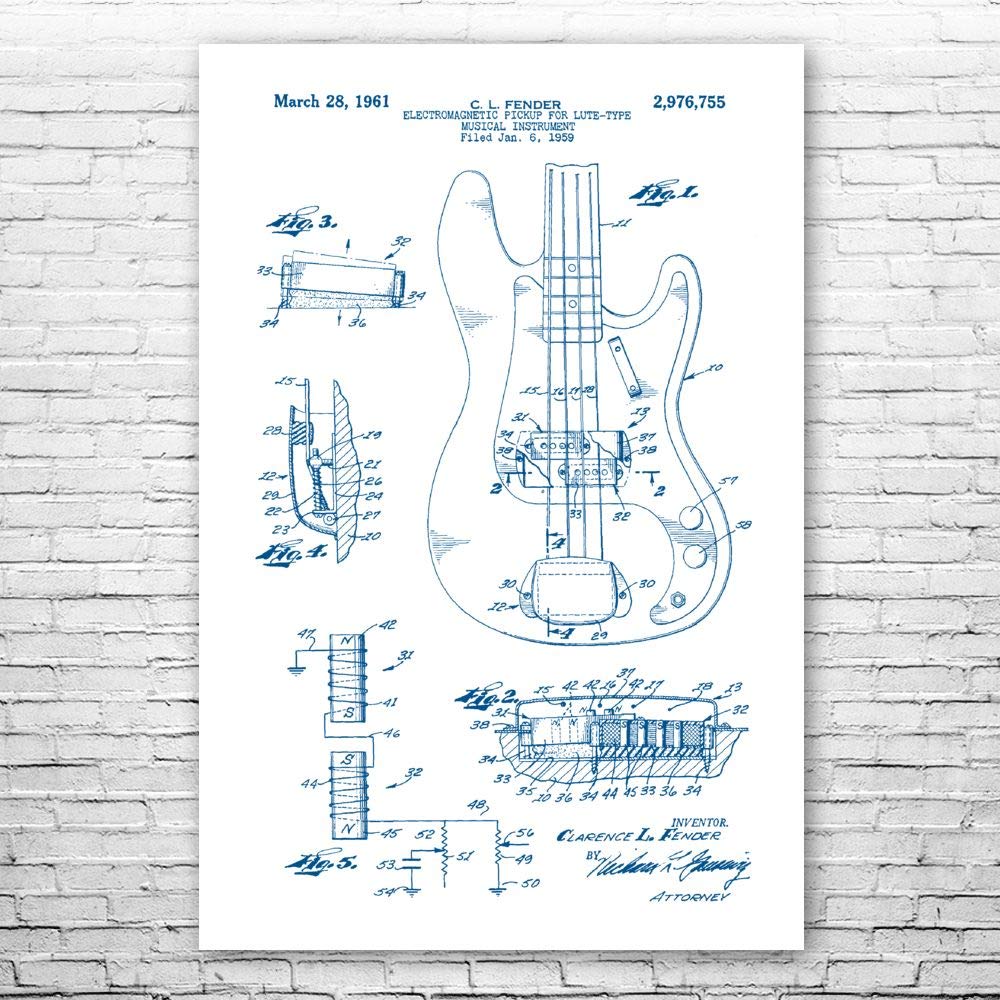 Snapklik.com : Bass Guitar Poster Print, Bassist Gift, Guitar Decor ...