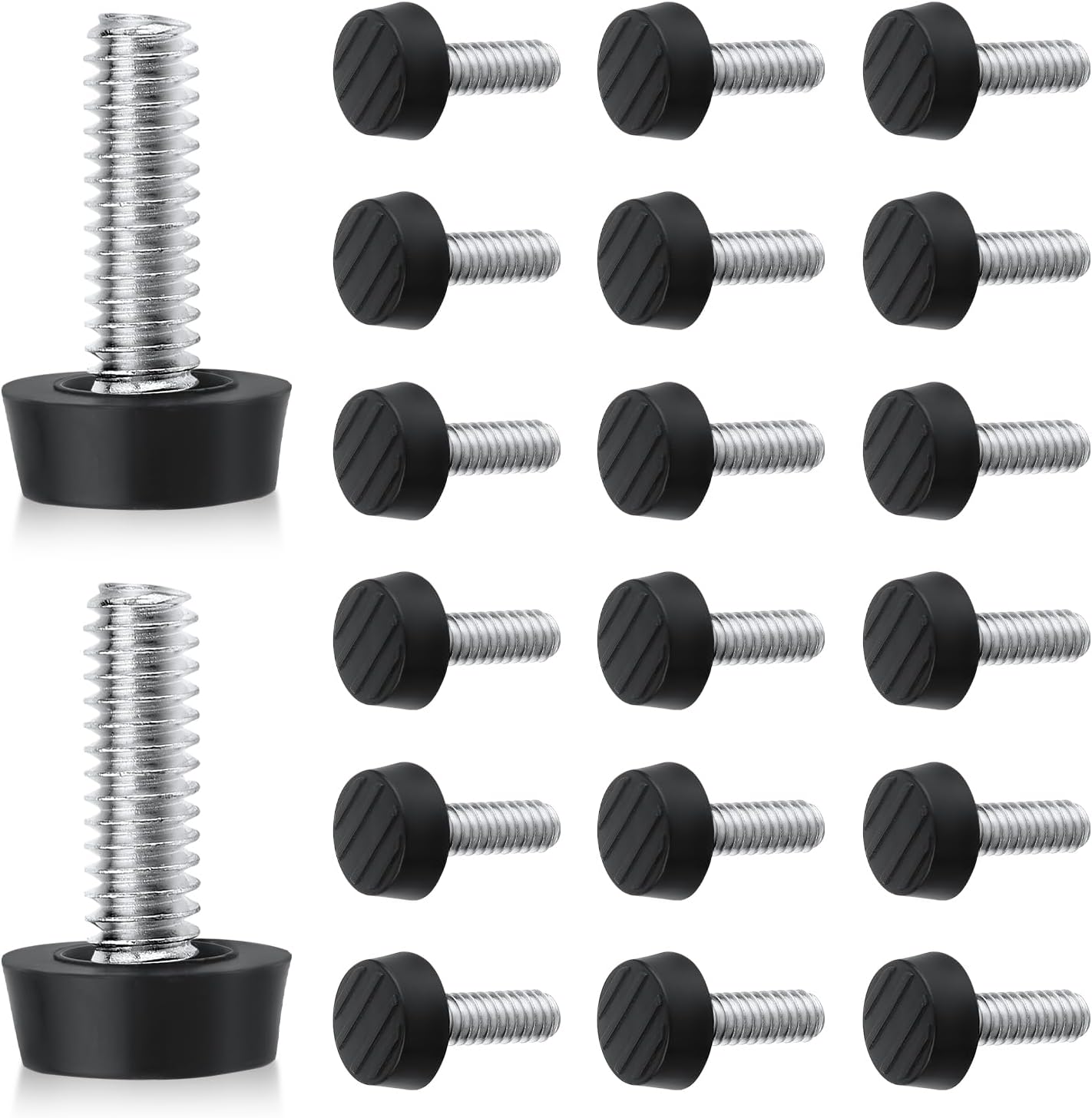 NQEUEPN 20pcs 1/4"-20 UNC Thread Furniture Leg Leveler, Adjustable ...