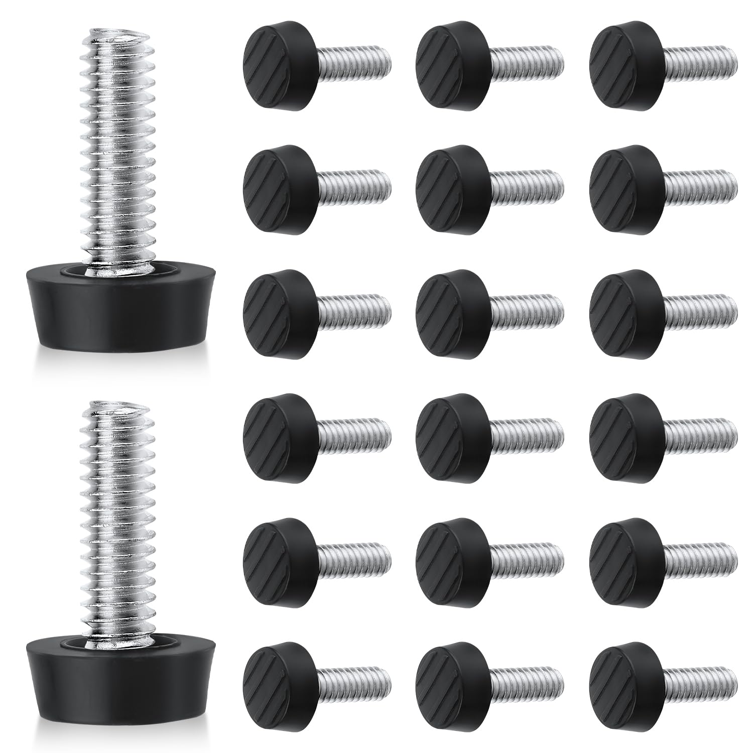 20pcs 1/4" Thread Furniture Leg Leveler, Adjustable Table Leveling Feet ...
