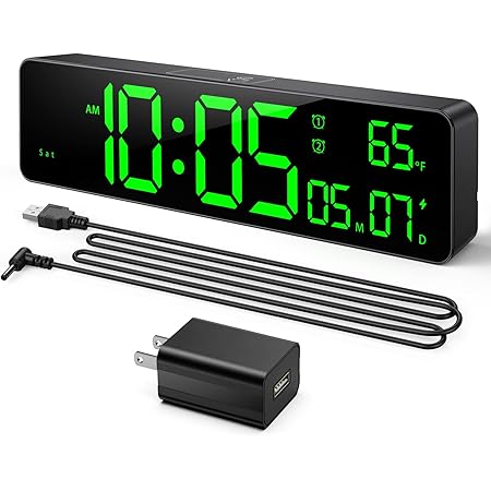 Amazon.com: Digital Calendar Day Clock Power Adapter,AC/DC 5V Power ...