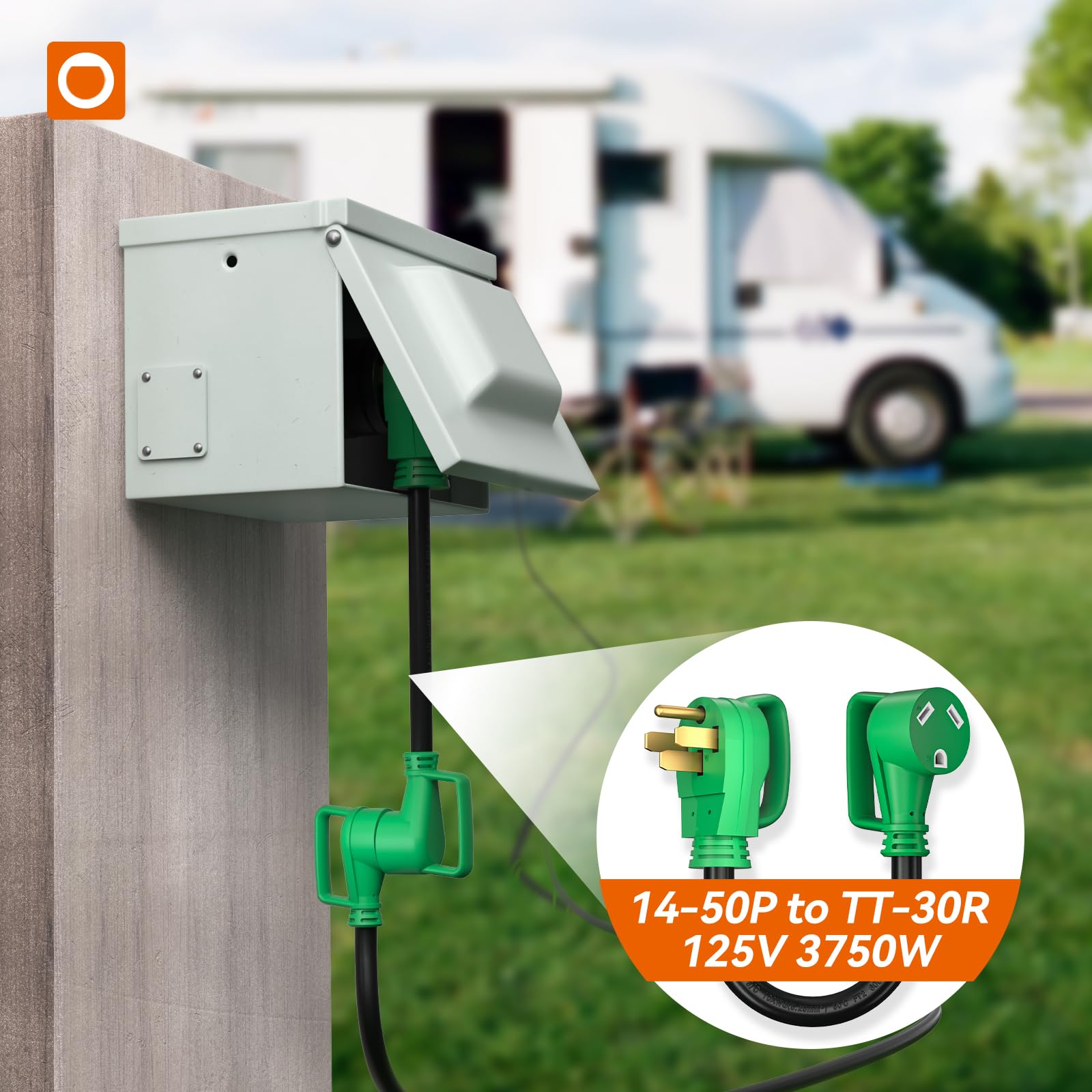 addlon 3-Piece Set RV Power Adapter Cord, 50 Amp to 30 Amp RV Adapter ...