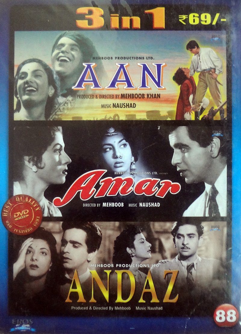 Amazon.in: Buy Aan / Amar / Andaz (3 in 1 DVD) DVD, Blu-ray Online at ...
