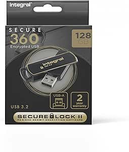 Amazon.com: Integral 128GB Secure 360 Encrypted USB3.0 Flash Drive (256 ...