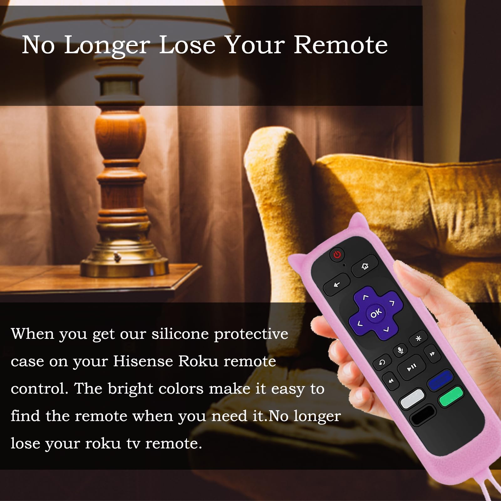 Snapklik.com : 2Pack Remote Case For Roku TCL Hisense - Silicone ...