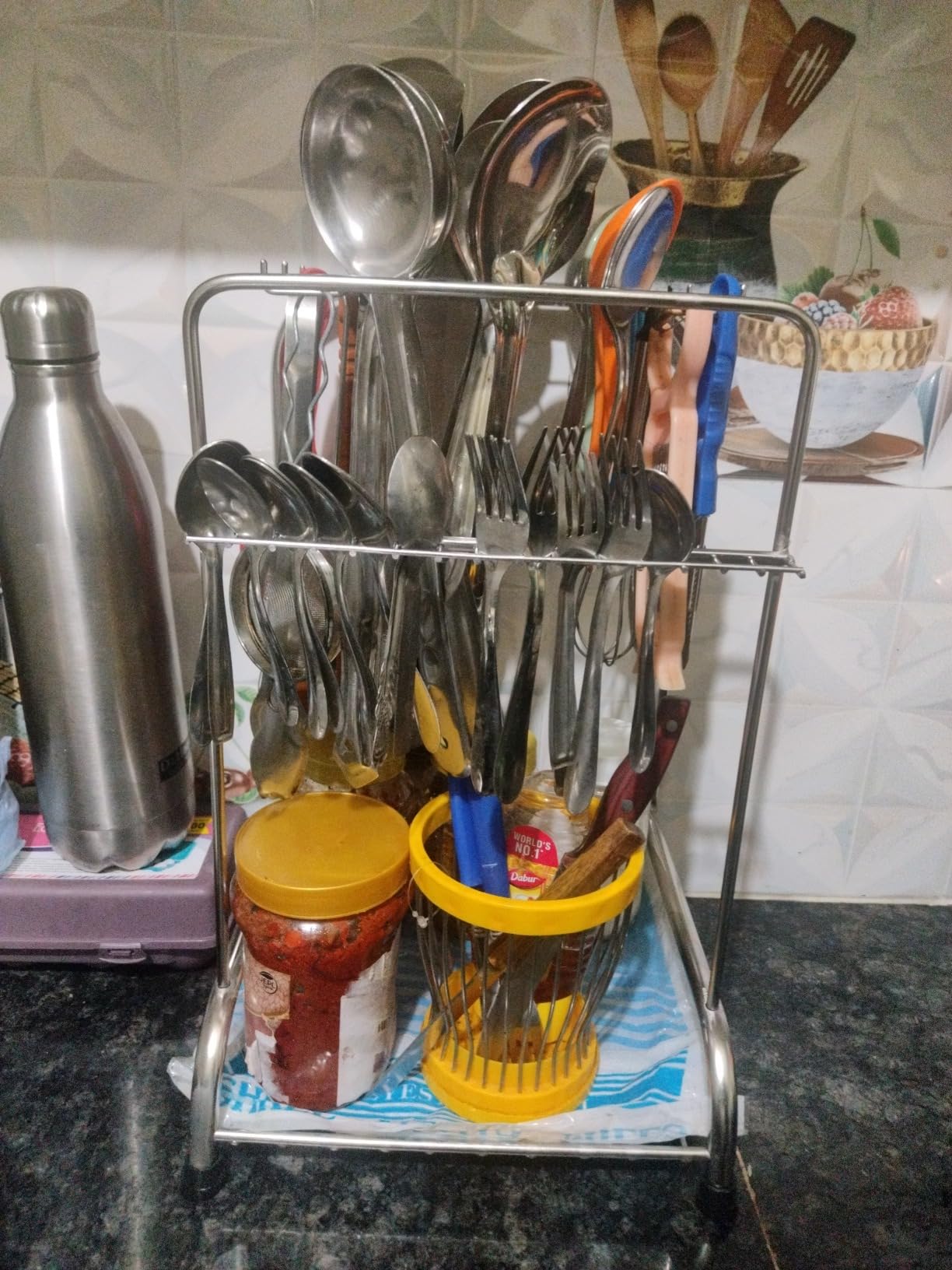 SNI Stainless Steel Kitchen Organizer/Rack/Accessories Multifunctional ...