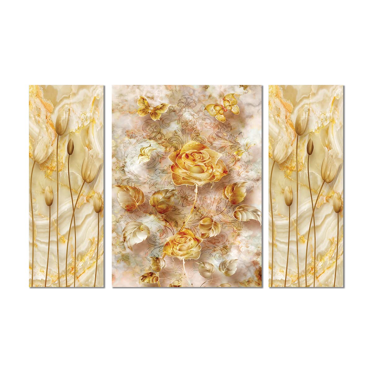 Rangoli Beautiful Modern Art Set to Décor your Living Spaces Digital Reprint Painting Size-29cm ...