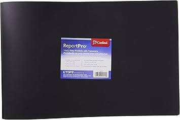 Cardinal Duotang Poly Portfolio with Fasteners, 11" x 17" Presentation ...