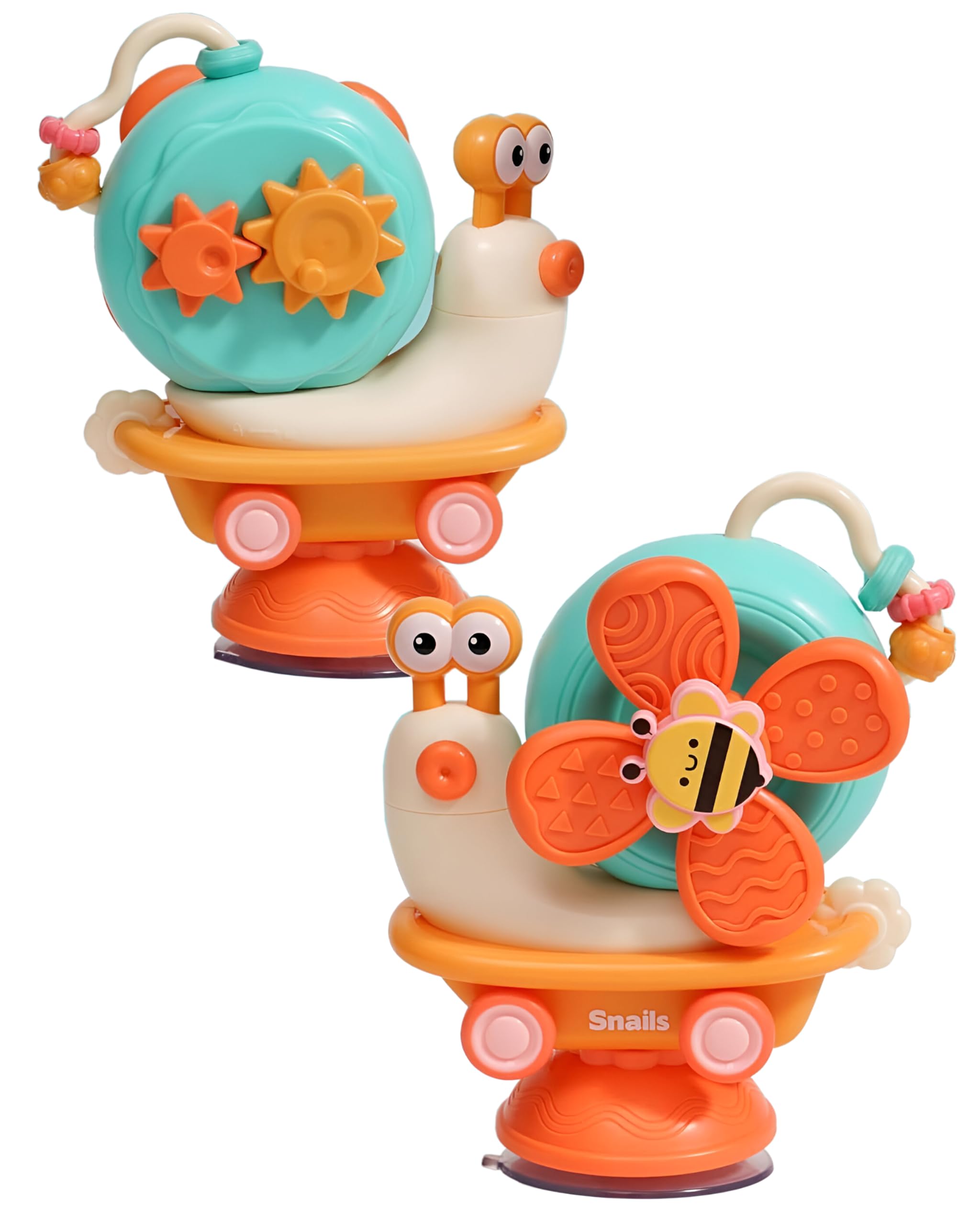 Buy Toyshine Spin And Stimulate Soothing Sensory High Chair Snail Toy With Suction Cup Spinner ...