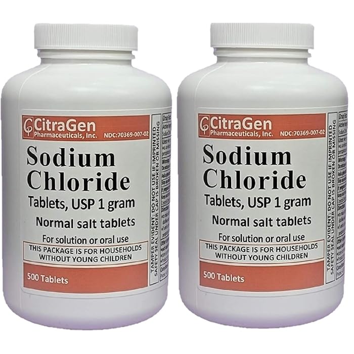 Buy Sodium Chloride Tablets 1 gm, USP Normal Salt Tablets - 1000 ...