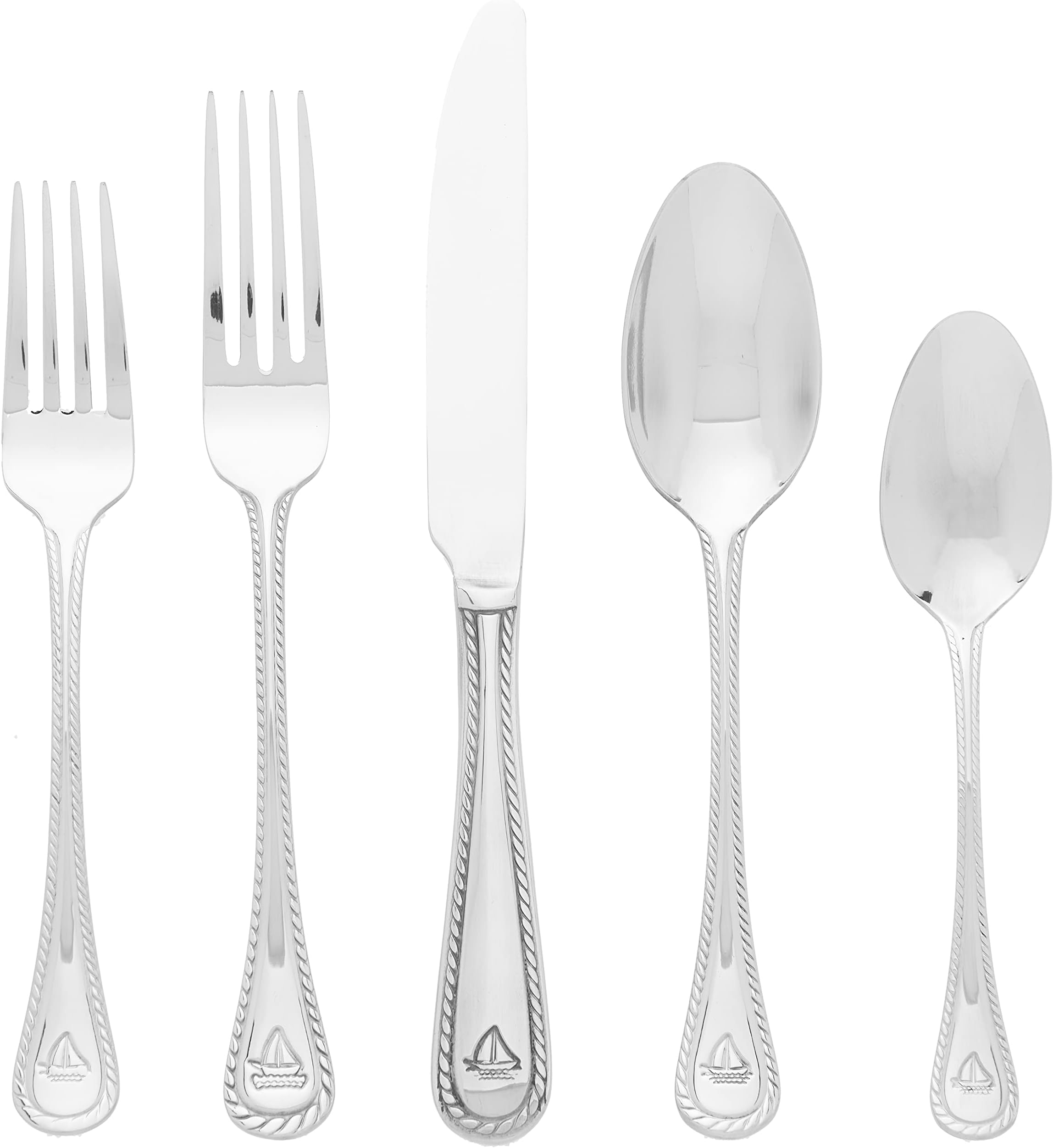 Amazon.com: Towle Everyday Nautical Flatware Service for 4, 20 Piece ...