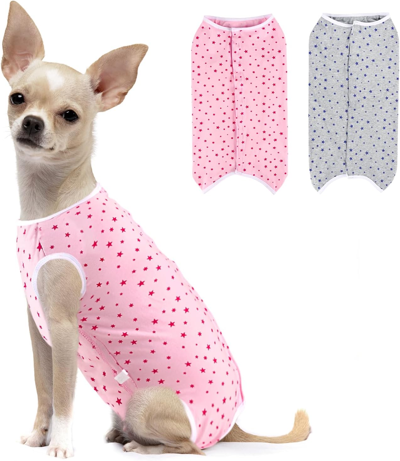 Amazon.com : Parderry 2 Packs Dog Recovery Suit for Surgery Dog Onesie ...